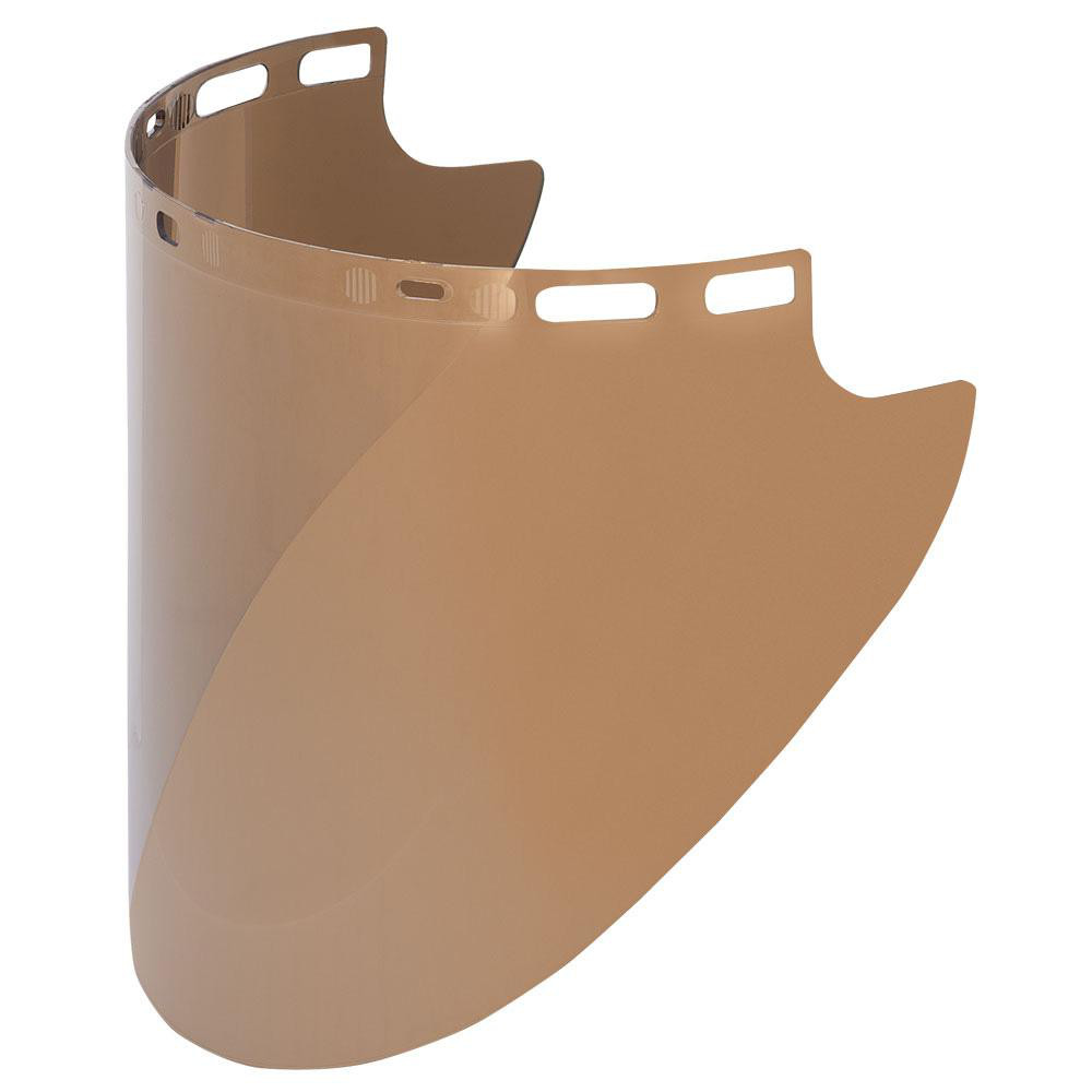 Jackson Safety - Face Shield: Gold, Lens Shade None, 10.0000" High, 0. ...