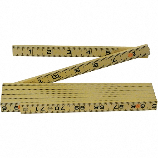 Wiha - Folding Rules; Graduation (Inch): 1/16; Graduation (Feet): 1/100 ...