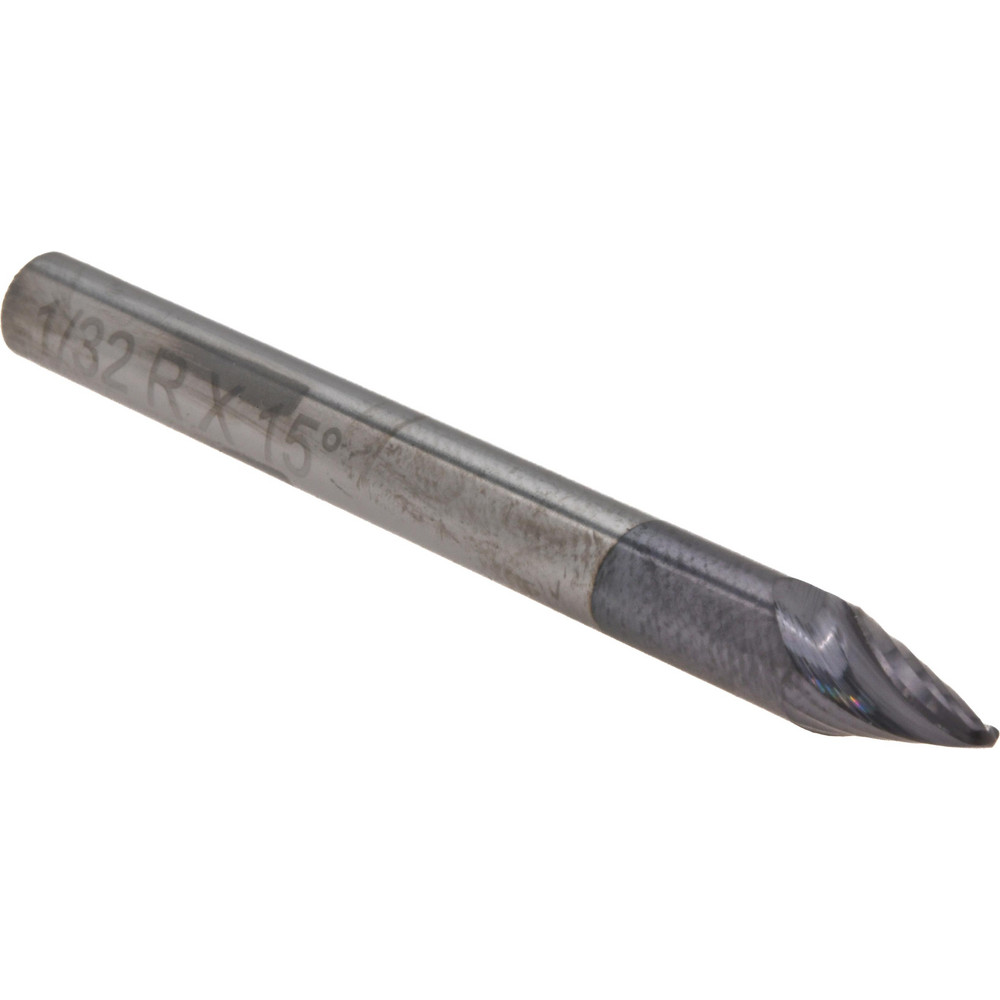 Harvey Tool - Tapered End Mill: 15 deg Angle per Side, 0.0620" Small ...