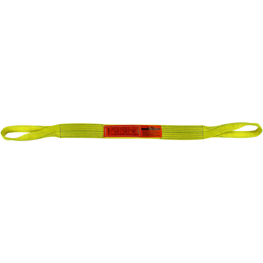 Lift-All - Twisted Eye & Eye, Type 4 Web Sling: 15' Long, 3" Wide, 8800 ...