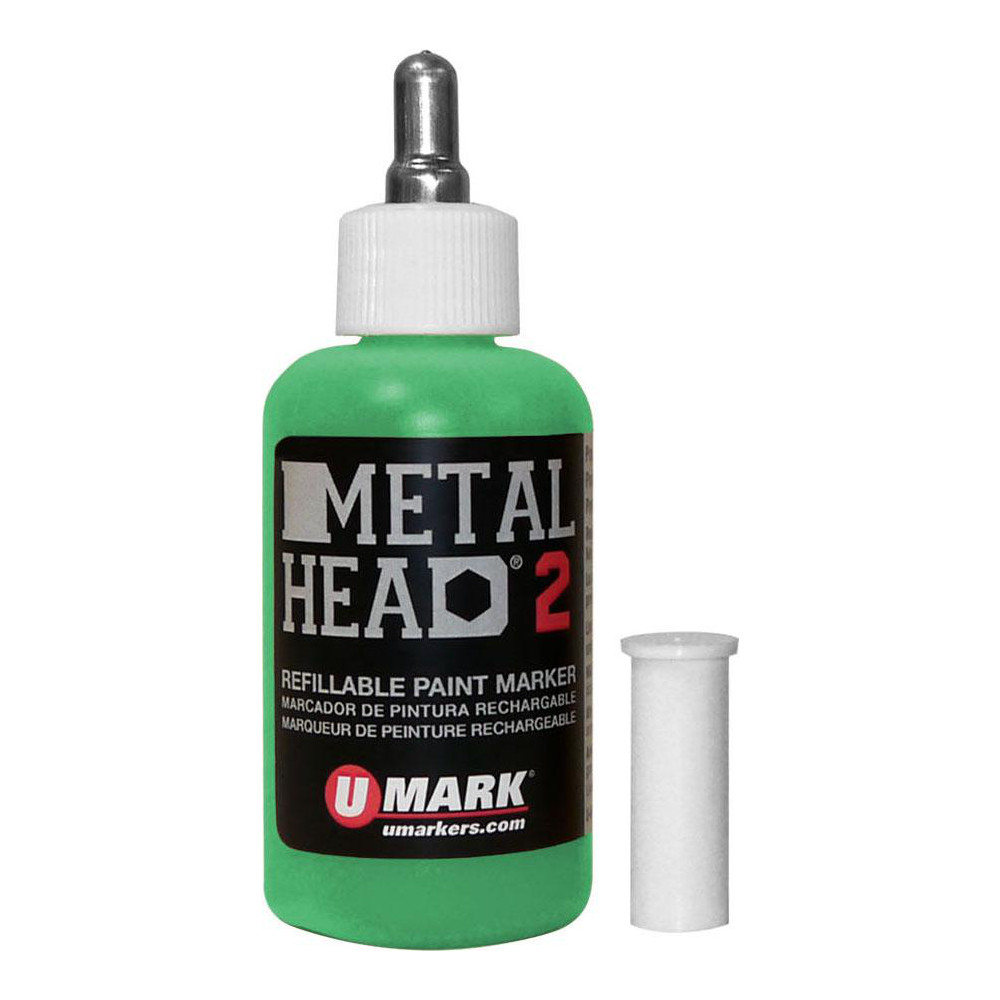 U-Mark - Liquid Paint Marker: Green, Oil Base, Point Tip | MSC Direct