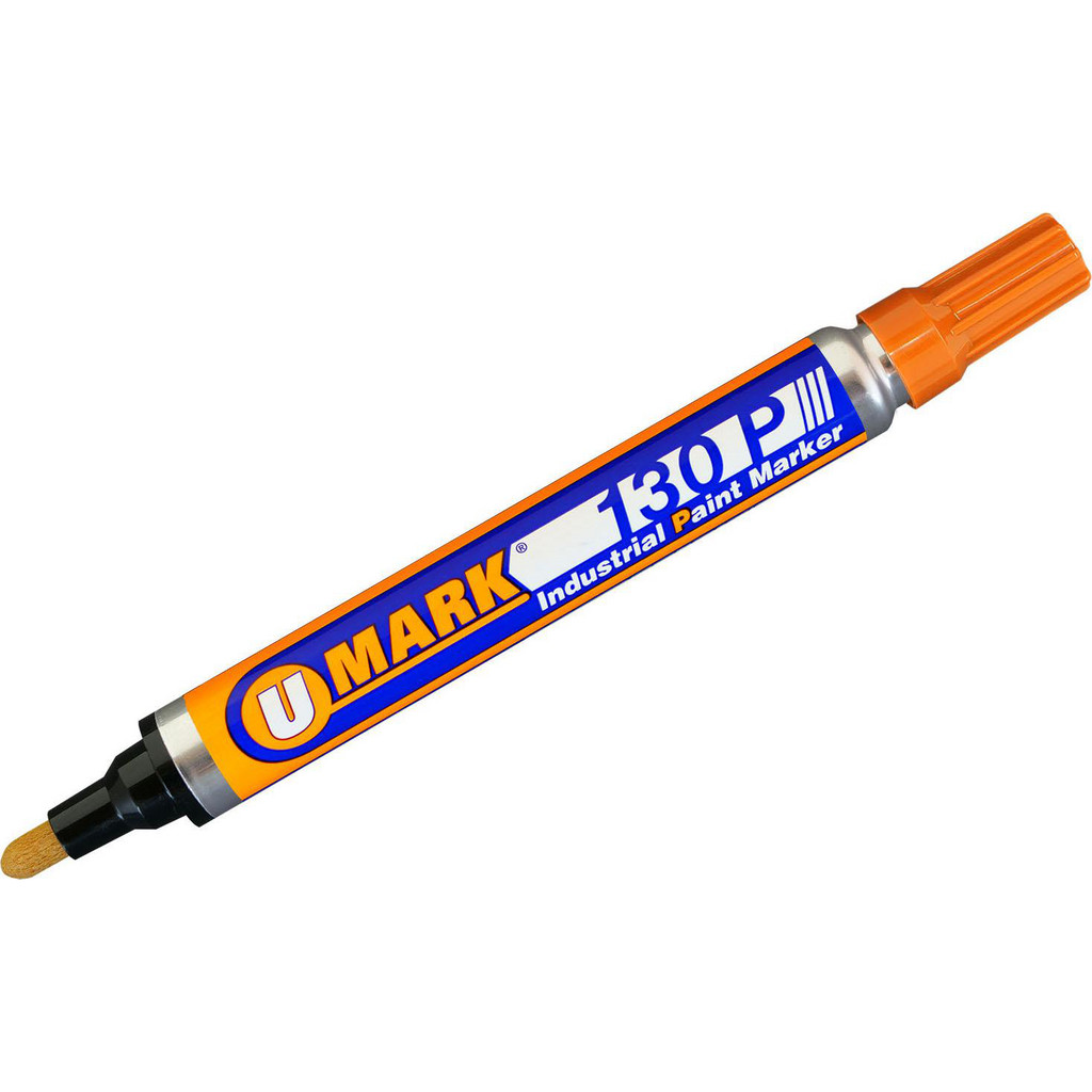 U-Mark - Liquid Paint Marker: Orange, Oil Base, Bullet & Chisel Tip ...