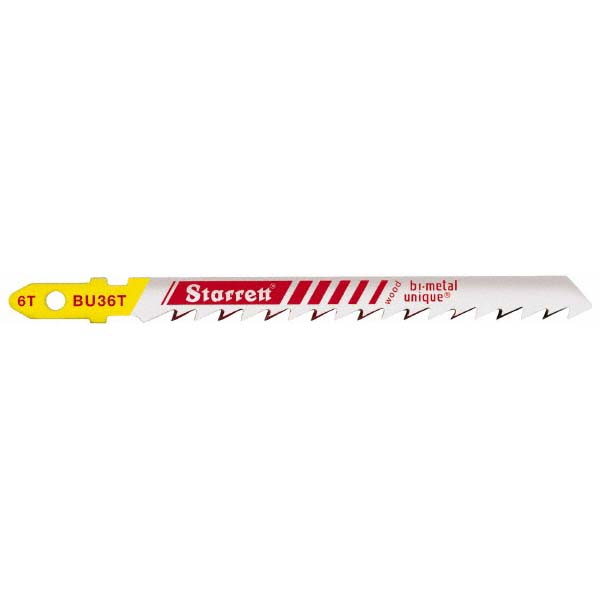 Starrett - Jigsaw Blade: Bi-Metal, 6 TPI, 0.05" Blade Thickness, 5/16 ...