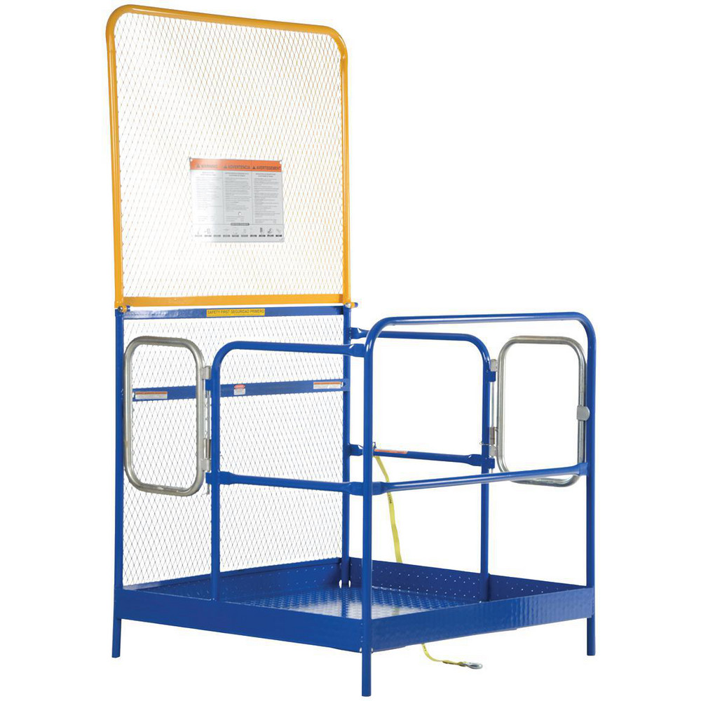 Vestil - 1-Step Steel Forklift Work Platform: 1000 lb Capacity, 48 ...