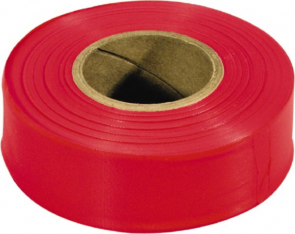Irwin - 300' Long x 1-3/16" Wide Roll, Vinyl, Red Flagging Tape | MSC ...