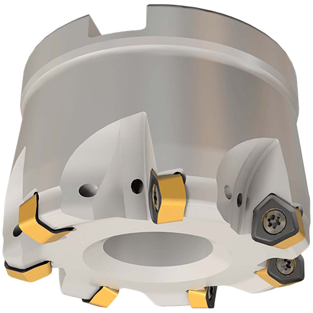 Iscar - Indexable High-Feed Face Mill: 34 to 50 mm Cut Dia, 22 mm Arbor ...