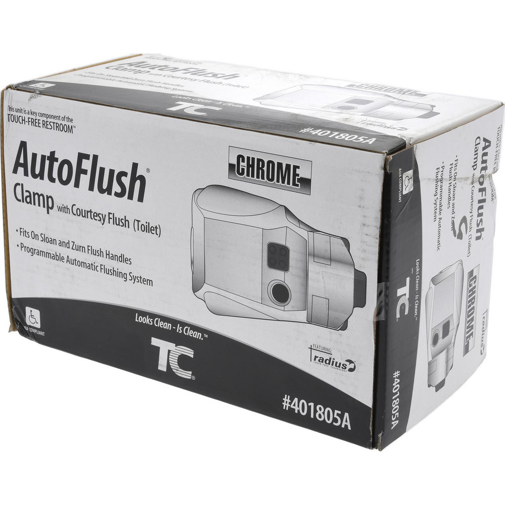 Technical Concepts - AutoFlush Touchless Toilet Flusher, Clamp, Chrome ...