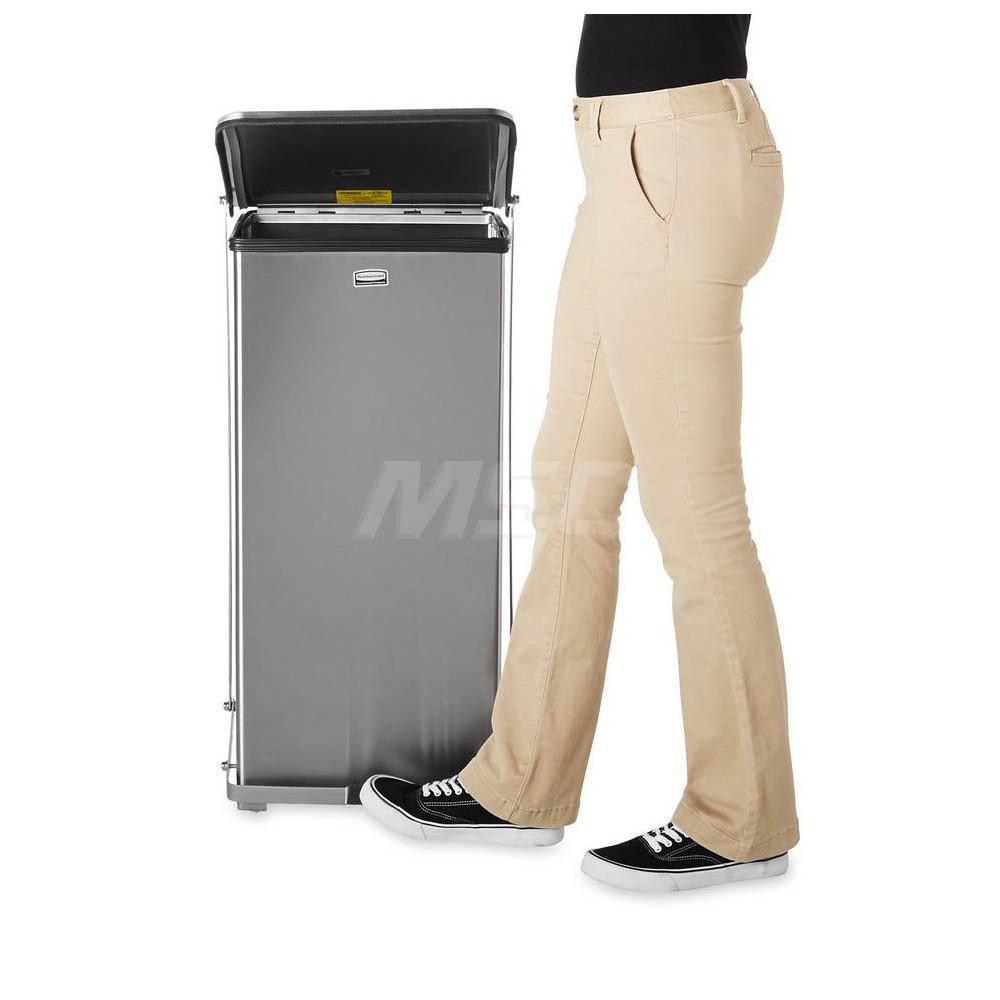 Rubbermaid - Defenders Biohazard Steel Trash Can, Step-On, 13 Gal ...