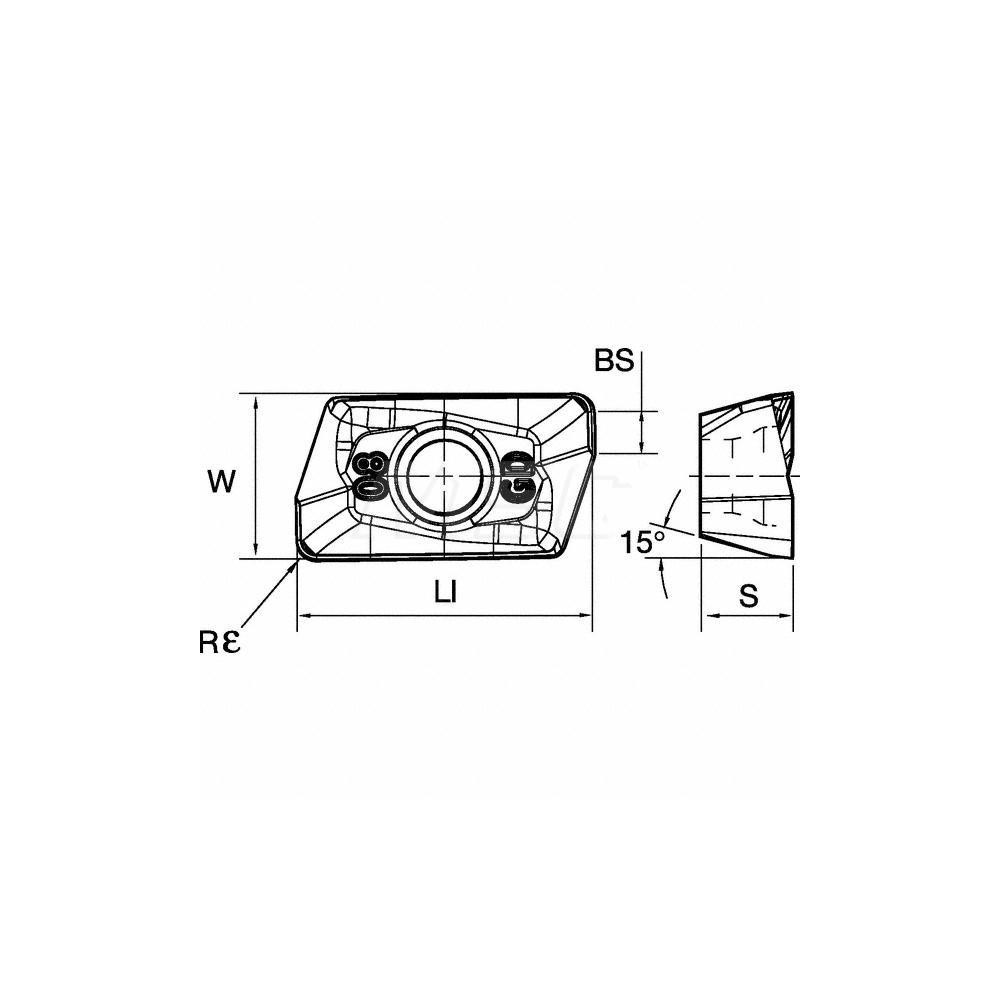 Kennametal - Milling Insert: ANSI EP1008SGD, ISO EDPT10T308PDSRGD ...