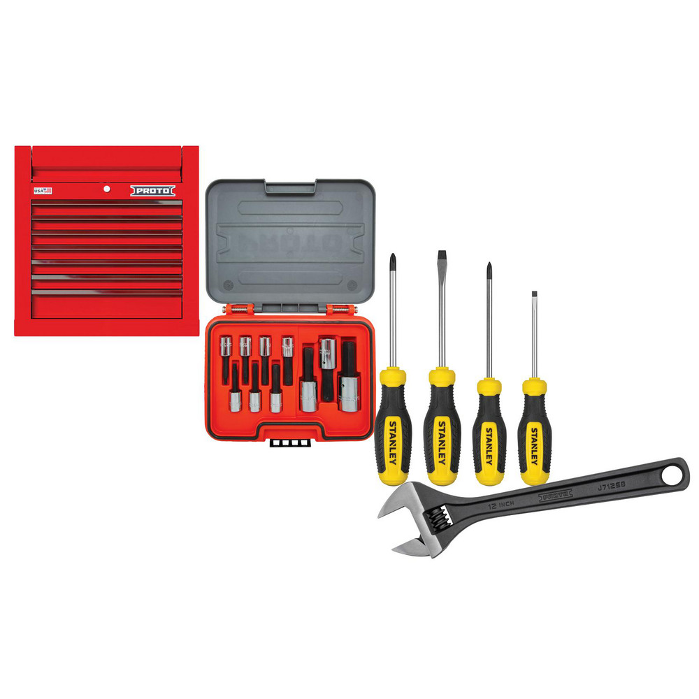 Proto - Steel Tool Roller Cabinet: 27" Wide, 38-1/2" High, 22-1/2" Deep ...