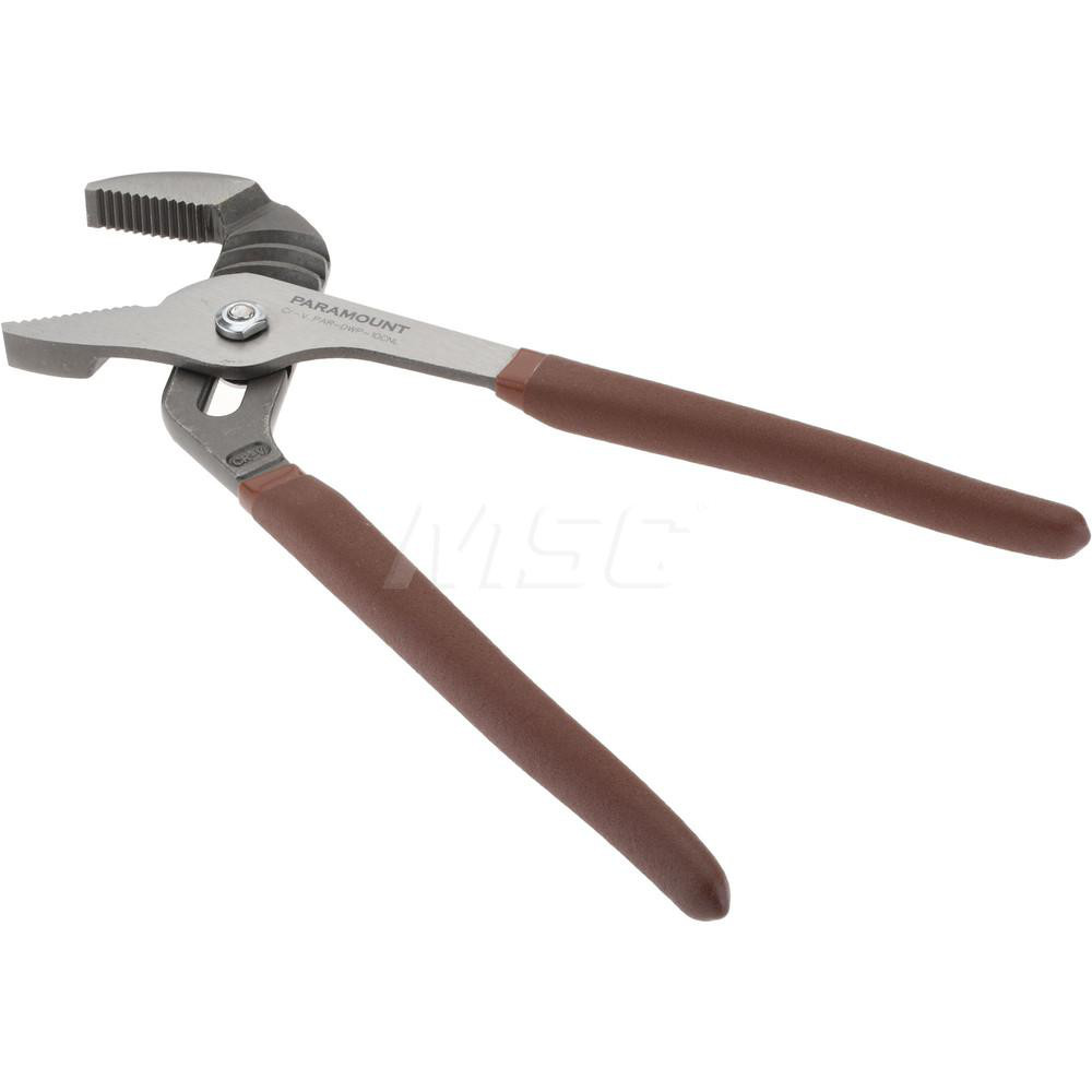 Paramount - Tongue & Groove Plier: 2" Cutting Capacity, Serrated Jaw ...