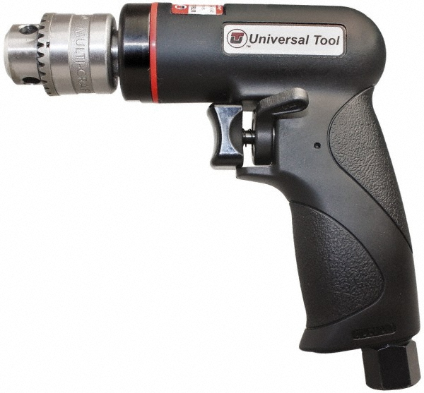 Universal Tool - Air Drill: 1/4" Keyed Chuck, Reversible | MSC Direct