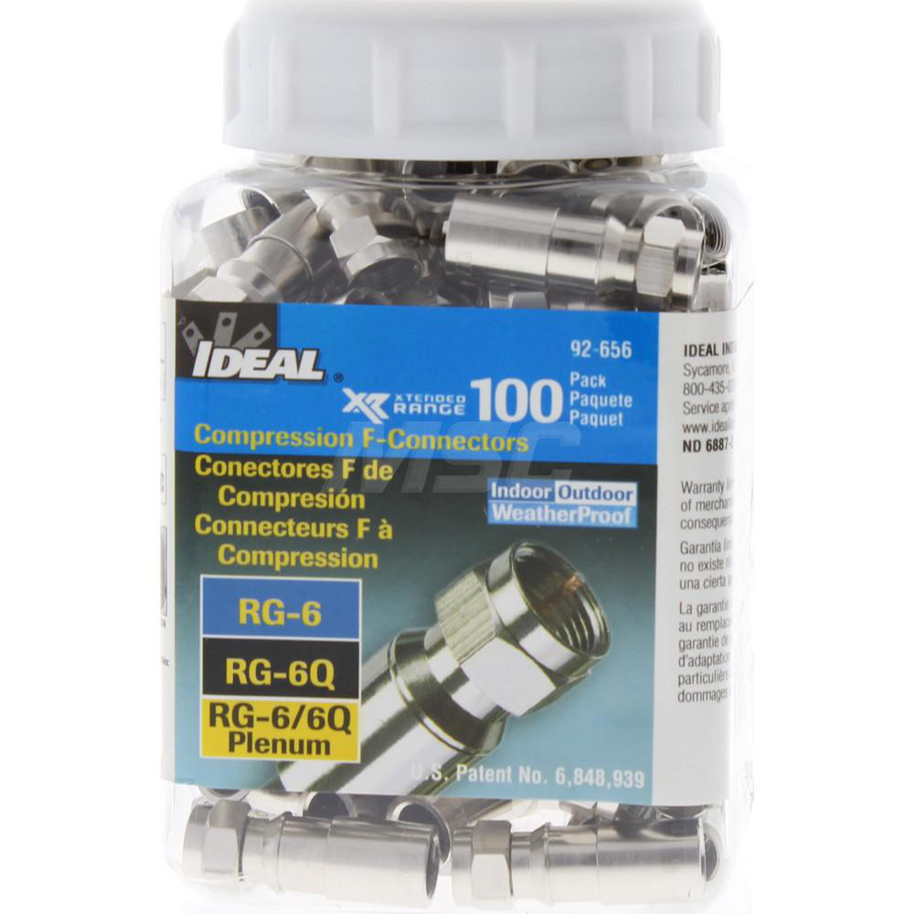Ideal - Coaxial Connectors; Connector Type: Compression; Termination ...