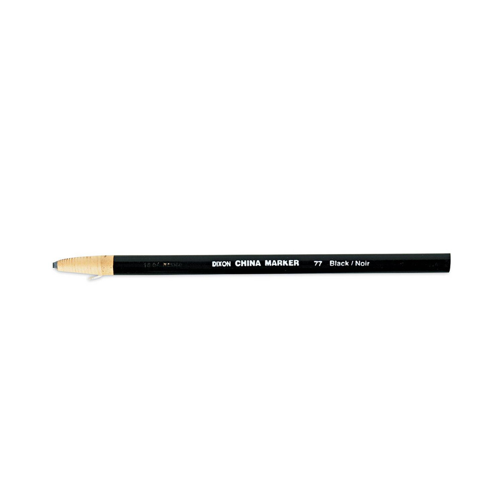 DIXON - Ink Marker: Black, Wax-Based, Soft Crayon Tip | MSC Direct