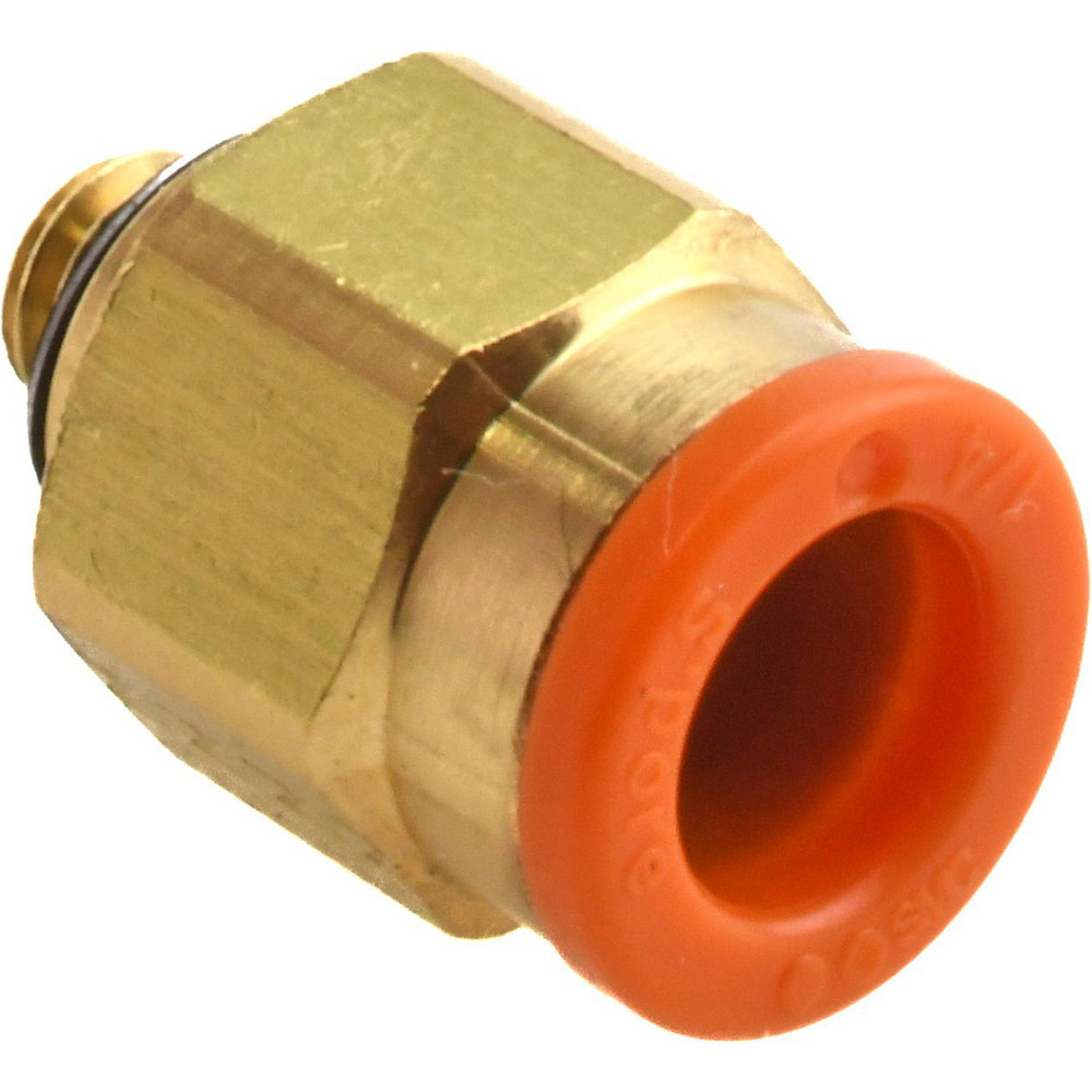 SMC PNEUMATICS - Push-to-Connect Push-to-Connect Fitting: Connector, #10-32 Thread, UNF, 1/4" OD ...