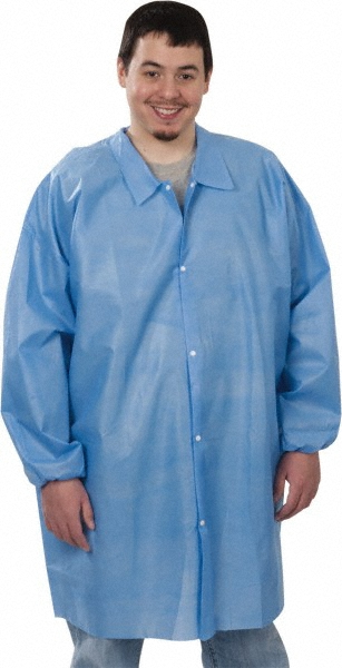 PRO-SAFE - Size S Blue Lab Coat | MSC Direct