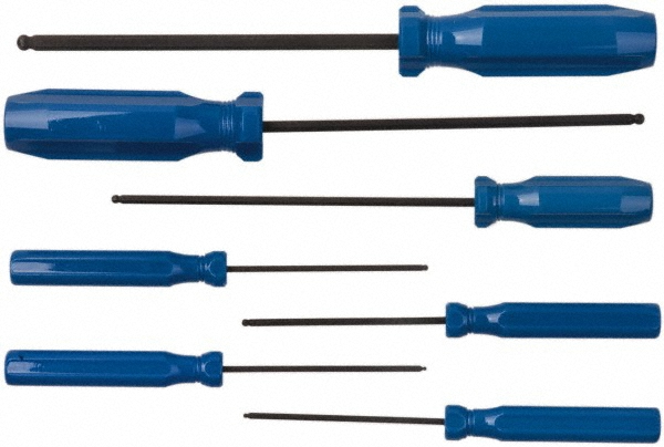 Eklind - 7 Piece, 1.3 to 5mm Ball End Hex Driver Set | MSC Direct