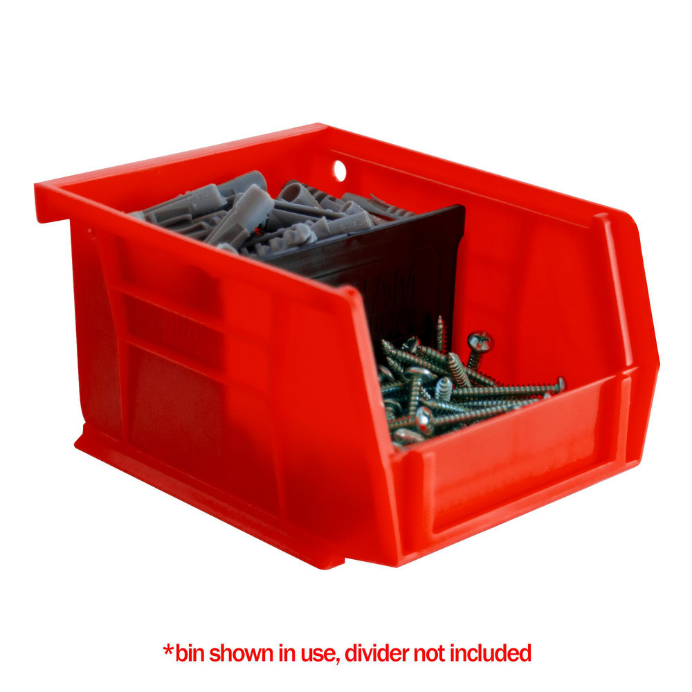 Durham - Plastic Hang & Stack Bin: Red | MSC Direct