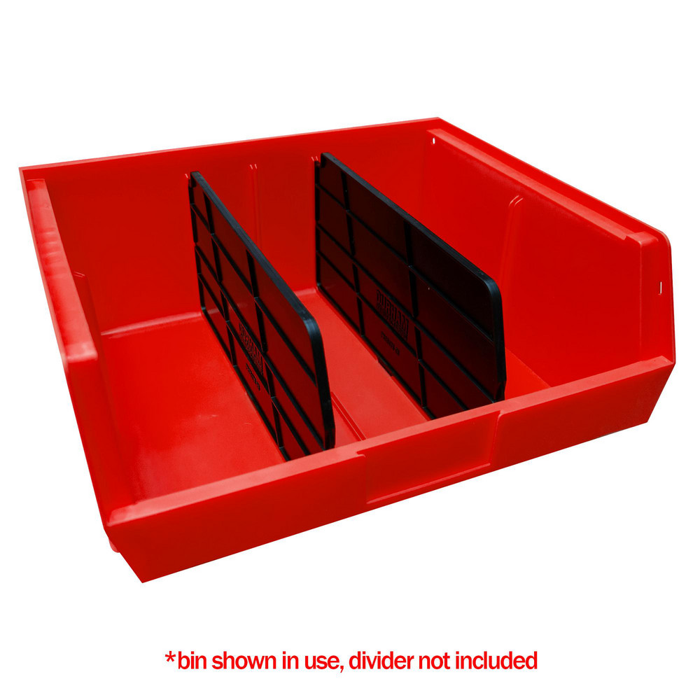 Durham - Plastic Hang & Stack Bin: Red | MSC Direct