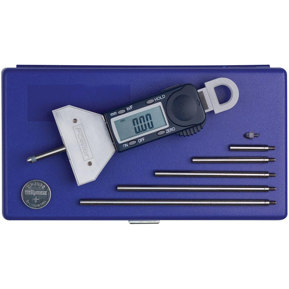 Fowler - 0" to 22" Metal (Rod) & Plastic (Body) Electronic Depth Gage ...