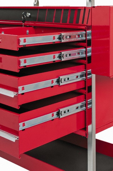 Sunex Tools - 18-1/4" Wide x 41" High x 27" Deep, 5 Drawer Tool Cart ...