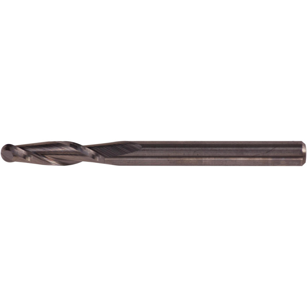 Keo - Ball End Mill: 0.3750" Dia, 1.0000" LOC, 2 Flute, Solid Carbide ...
