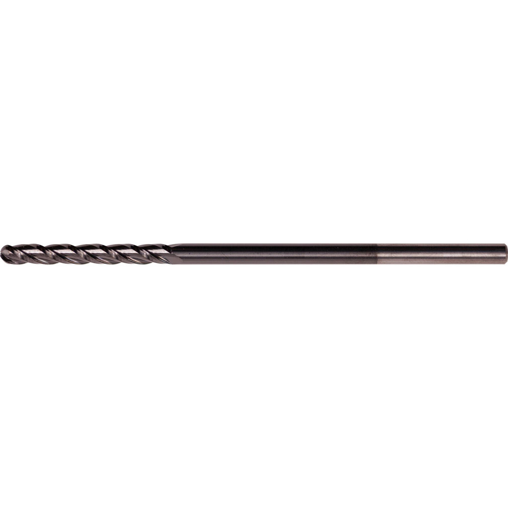 Keo - Ball End Mill: 1/64" Dia, 5/64" LOC, 3 Flute, Solid Carbide | MSC ...