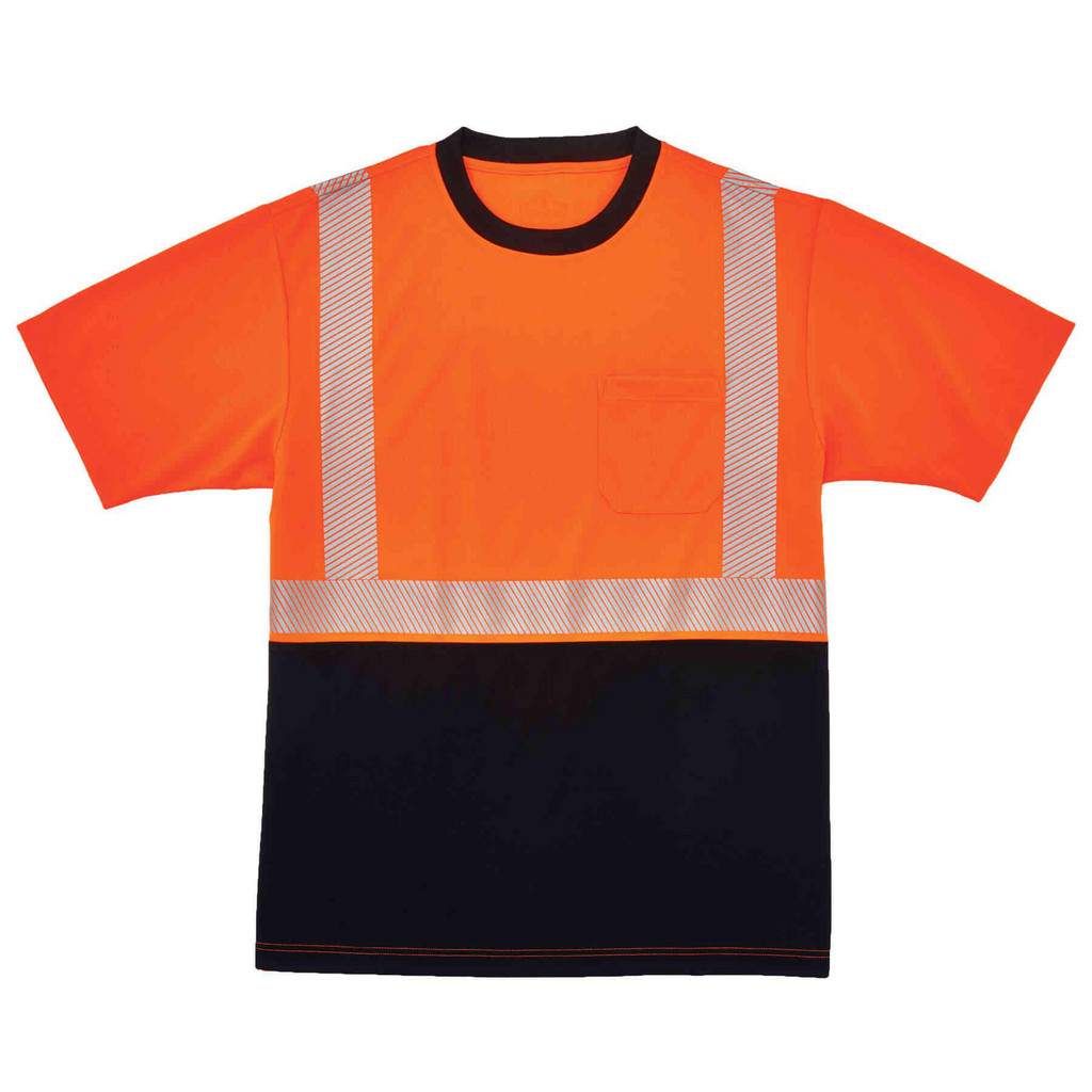 Ergodyne - Work Shirt: Hi-Visibility, Short Sleeve, 7X-Large Tall ...