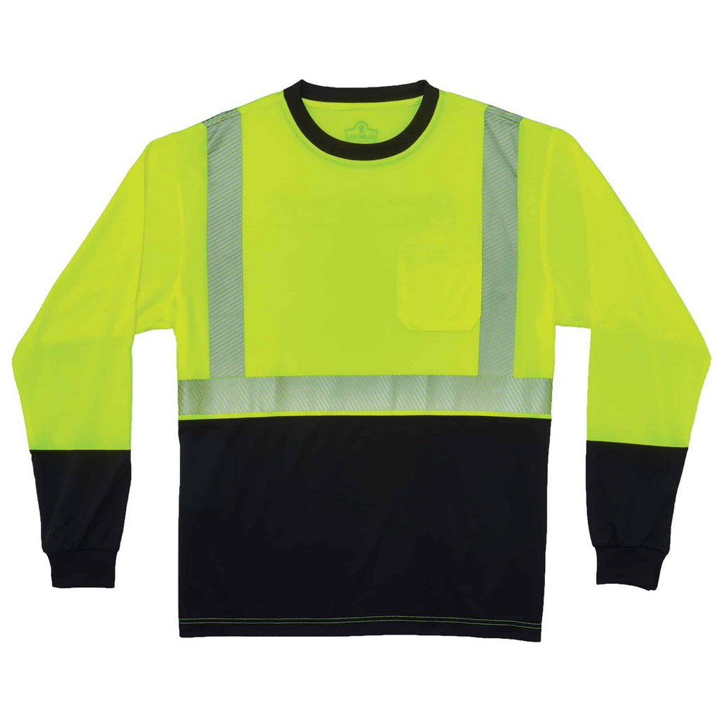 Ergodyne - Work Shirt: Hi-Visibility, Long Sleeve, 7X-Large Tall ...