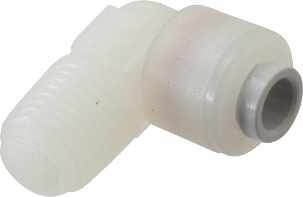 Parker - Push-to-Connect Fitting: Male Elbow, NPTF, 1/4" OD | MSC Direct