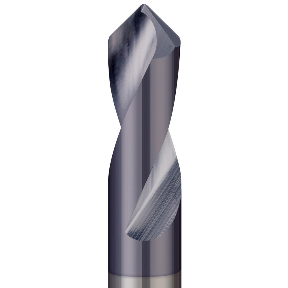 Micro 100 - Spotting Drill: 3/8" Dia, 90 deg, 2-1/2" OAL, Solid Carbide ...