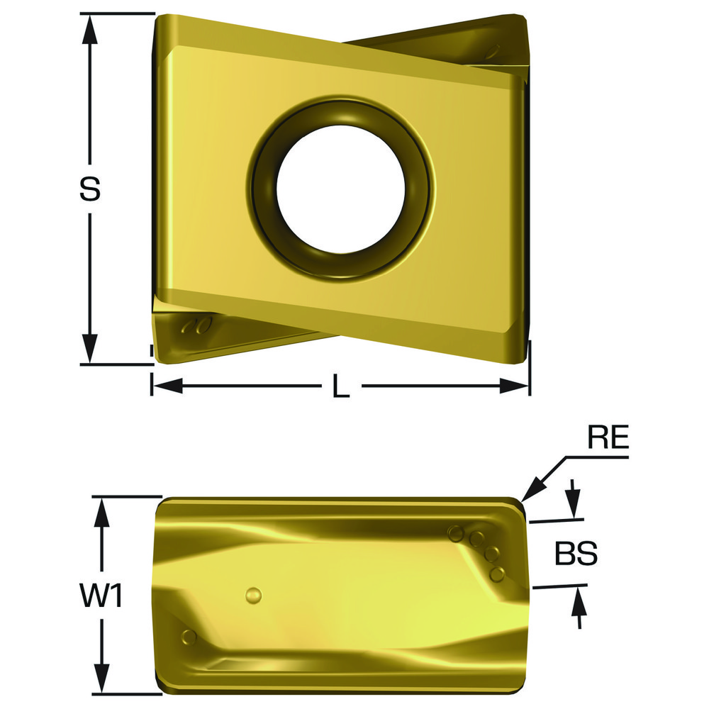 Sandvik Coromant - Milling Insert: ISO MS40-130608M-M50 3330, 3330 ...