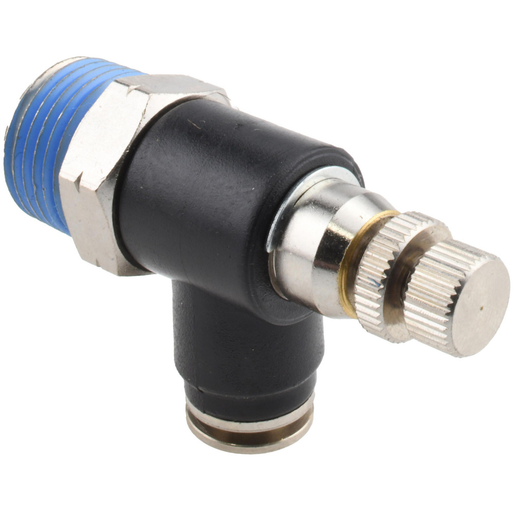 PRO-SOURCE - Air Flow Control Valve: Right Angle, 1/4" Tube OD | MSC Direct