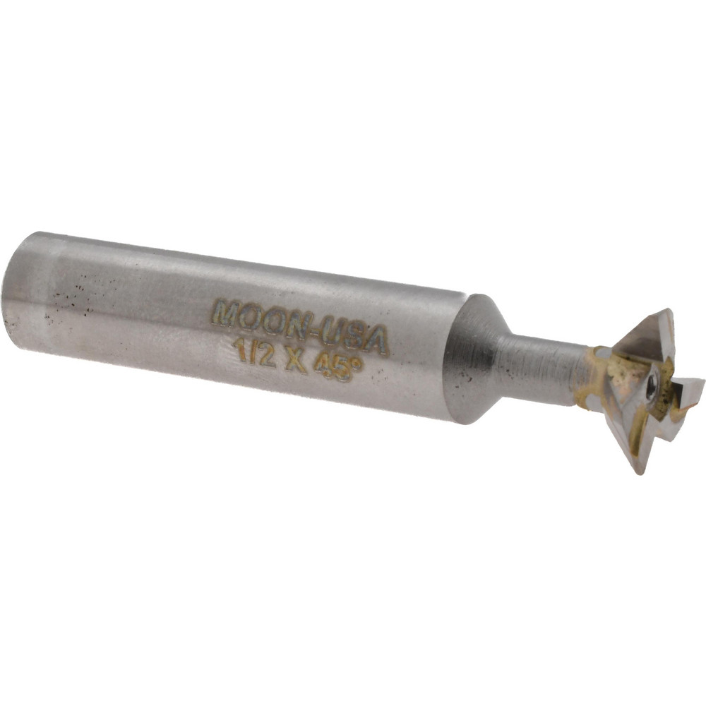 Value Collection - Dovetail Cutter: 45 °, 1/2" Cut Dia, 5/32" Cut Width ...