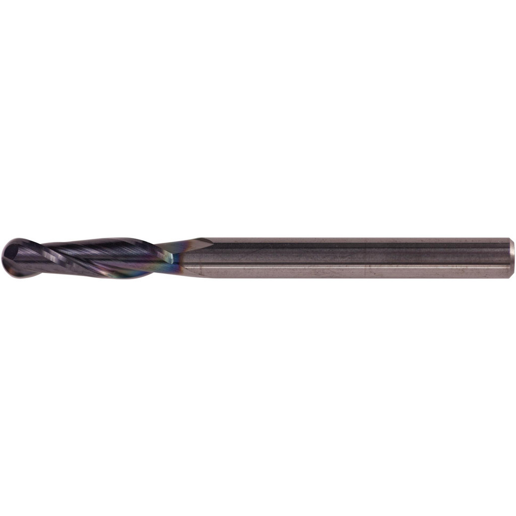 Keo - Ball End Mill: 0.2500" Dia, 0.7500" LOC, 2 Flute, Solid Carbide ...