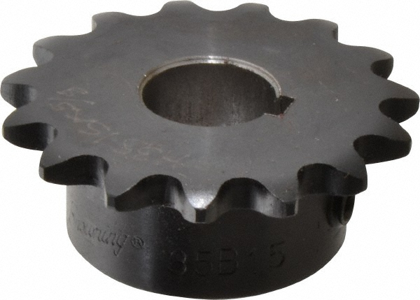 35A24H-SB A-Plate Sprocket with 3/8 Pitch tillescenter Roller Chain ...