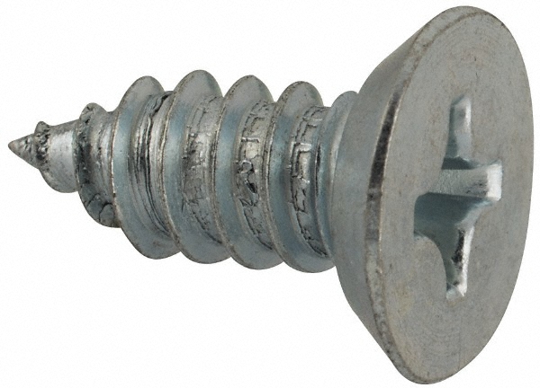 Value Collection - Sheet Metal Screw: #14, Flat Head, Phillips Drive, 5 ...