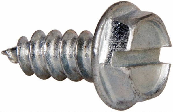 Value Collection - #7 Hex Washer Head Slotted Sheet Metal Screw ...