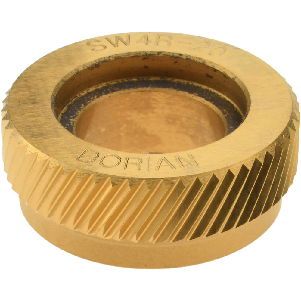 Dorian Tool - Beveled Face Knurl Wheel: 1" Dia, 90 ° Tooth Angle, 20 ...