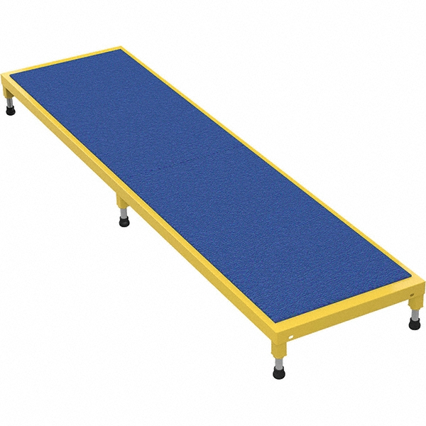 Vestil - Step Stand Stool: 5" OAH, 24" OAW, Steel, Yellow | MSC Direct