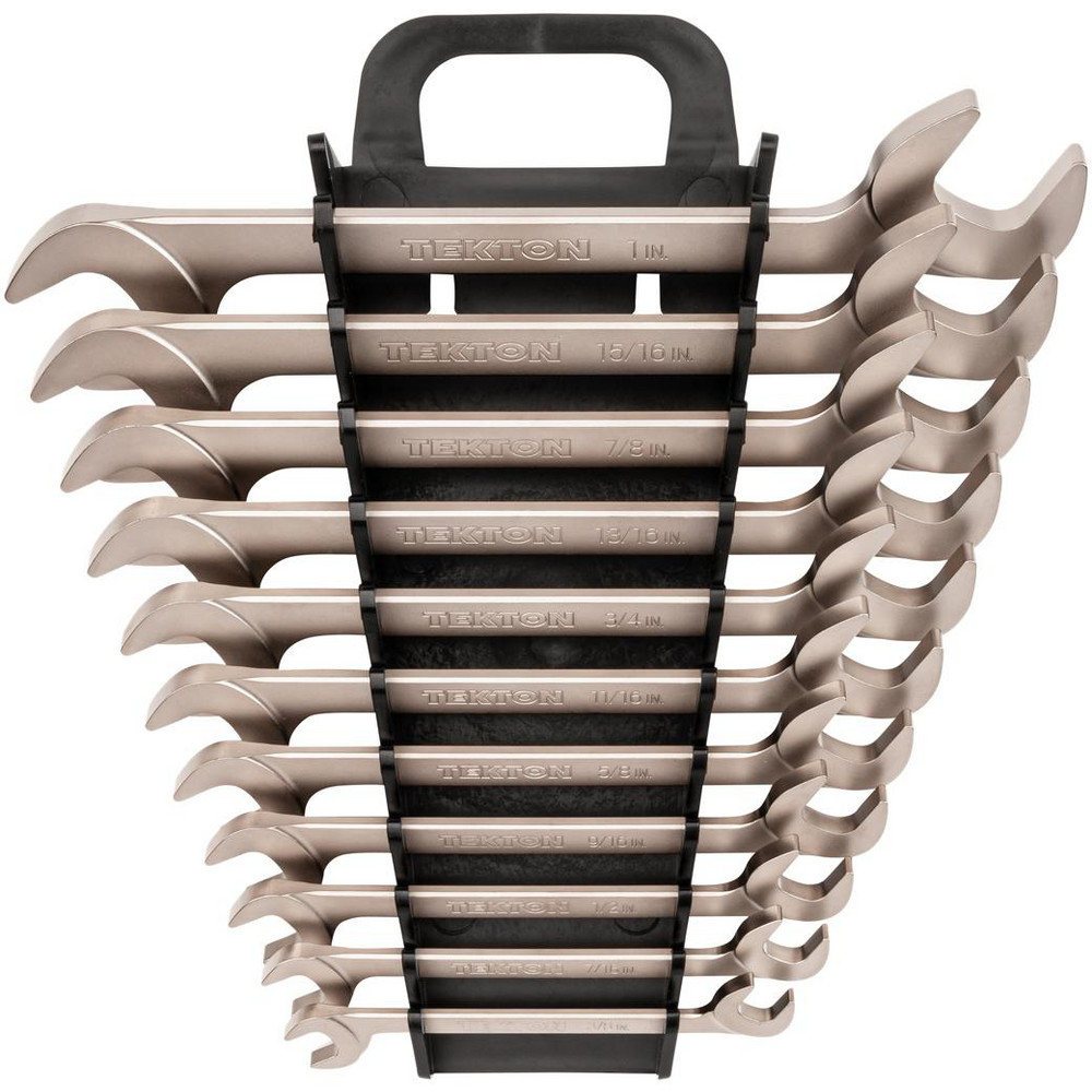 Tekton - Open End Wrench Set: 11 Pc, 3/8 to 1" Wrench, Inch | MSC Direct
