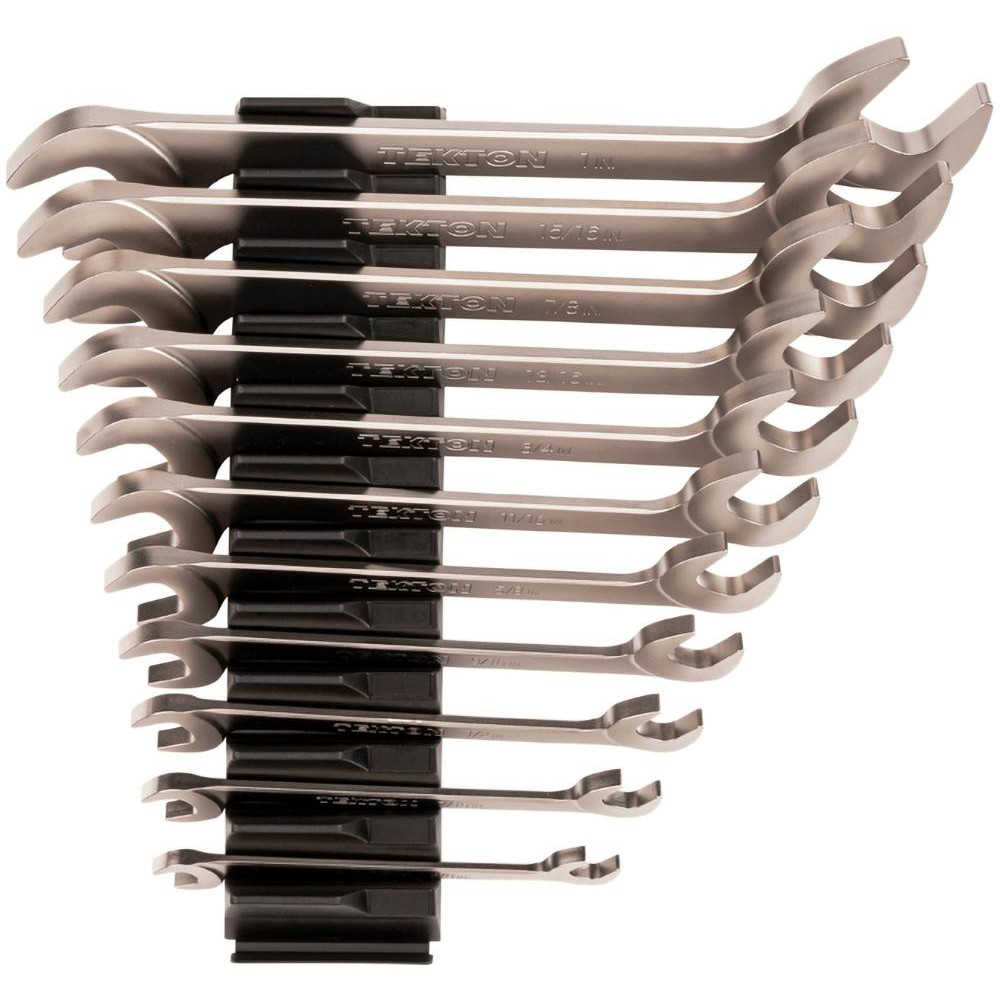 Tekton - Open End Wrench Set: 11 Pc, 3/8 - 1 in. Wrench, Inch | MSC Direct
