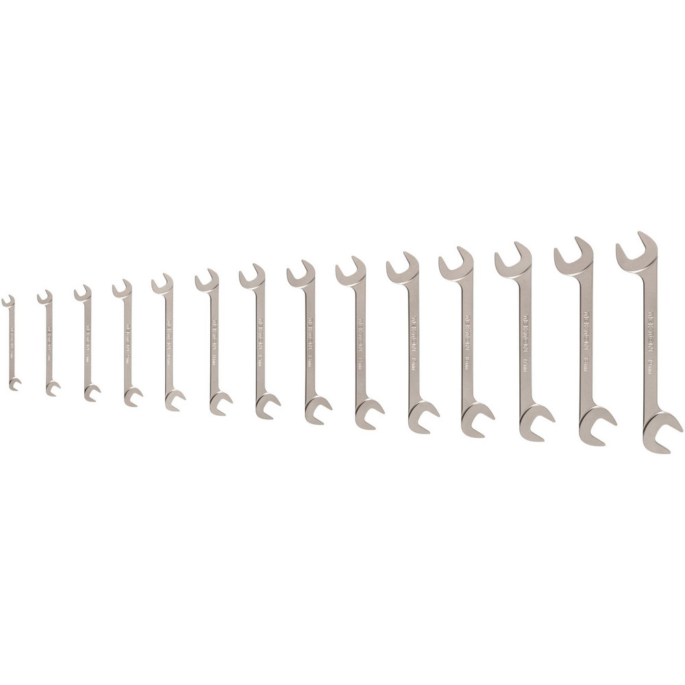 Tekton - Open End Wrench Set: 14 Pc, 6 to 19 mm Wrench, Metric | MSC Direct