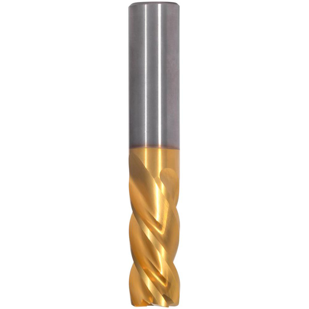 Kennametal - Corner Radius End Mill: 1/2" Dia, 1" LOC, 0.0300" Radius, 4 Flute, Solid Carbide ...