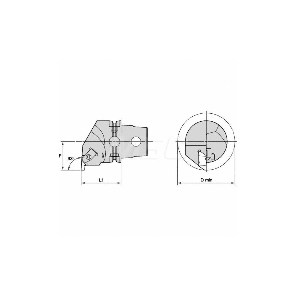 Kennametal - Modular Grooving Head: Left Hand, Cutting Head, System ...
