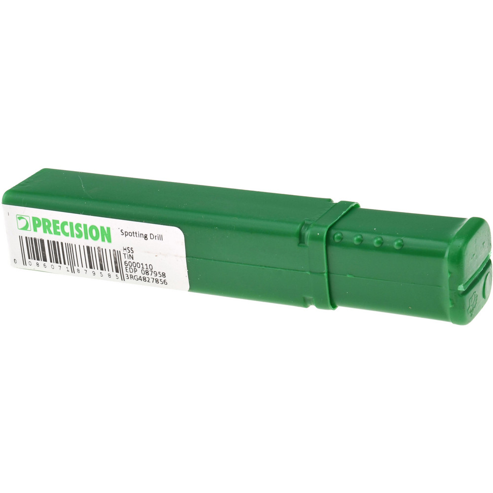 Precision Twist Drill - Spotting Drill: 1/2" Dia, 120 deg, 3-3/4" OAL ...