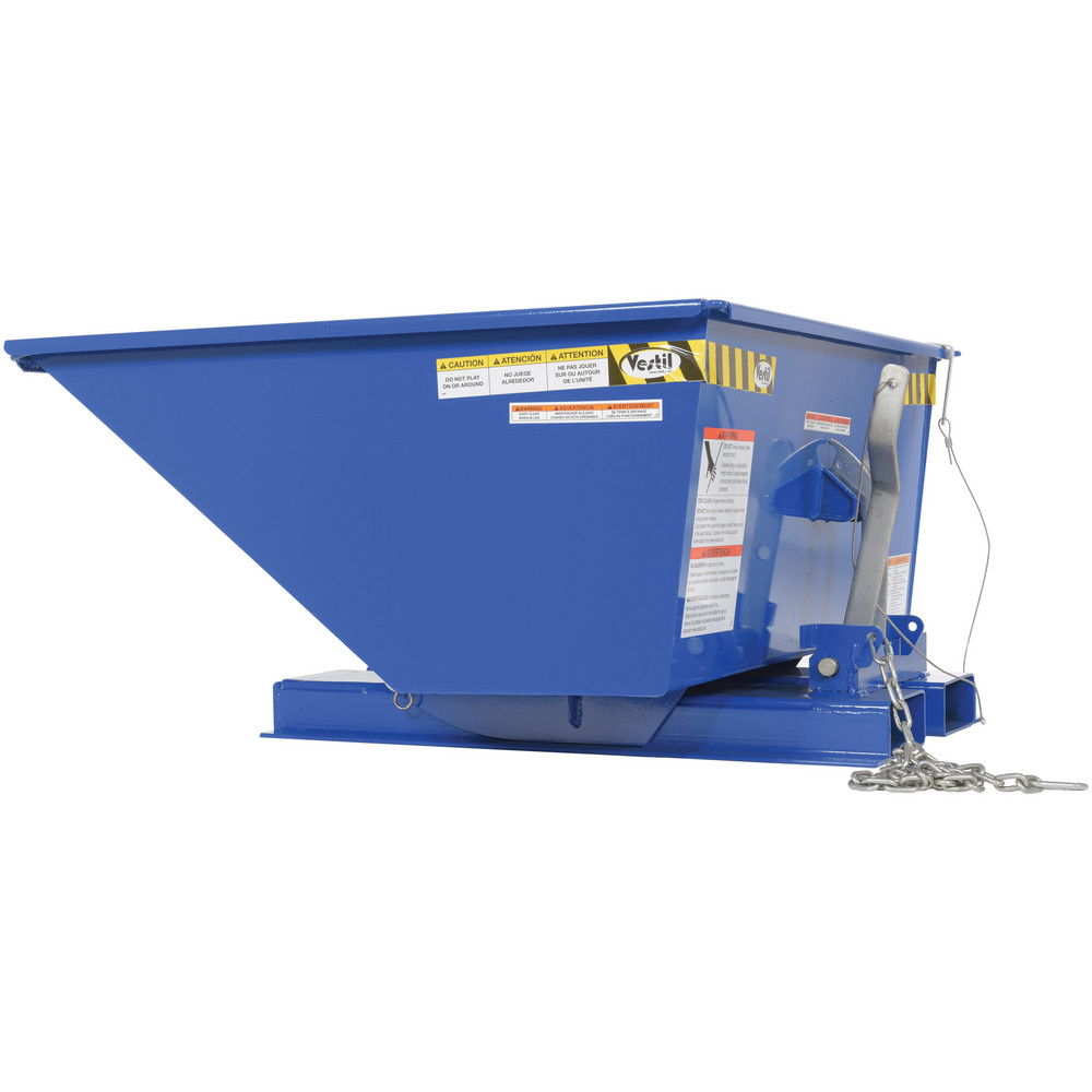 Vestil - 1/4 CU YD 2000LB BLUE STL LOW PROFILE HOPPER | MSC Direct