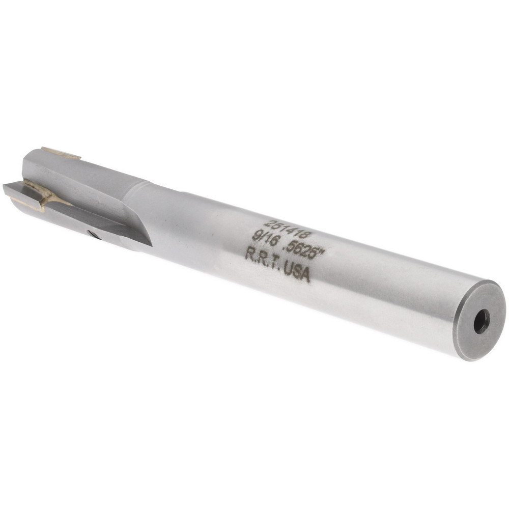Made in USA - 9/16" Dia, 1/2" Shank, Dia, 3 Flutes, Straight Shank ...