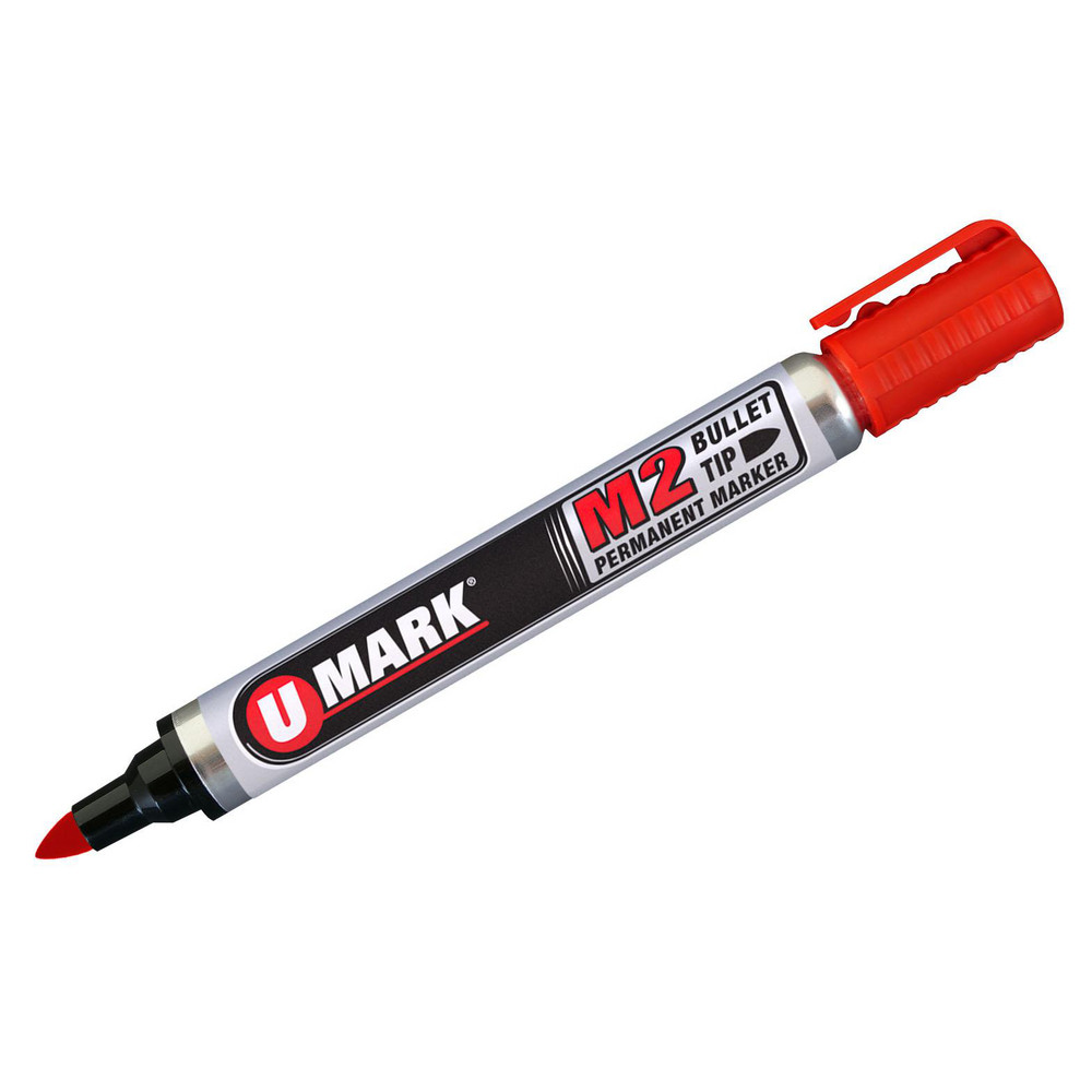 U-Mark - Ink Marker: Red, Alcohol Base, Bullet Tip | MSC Direct