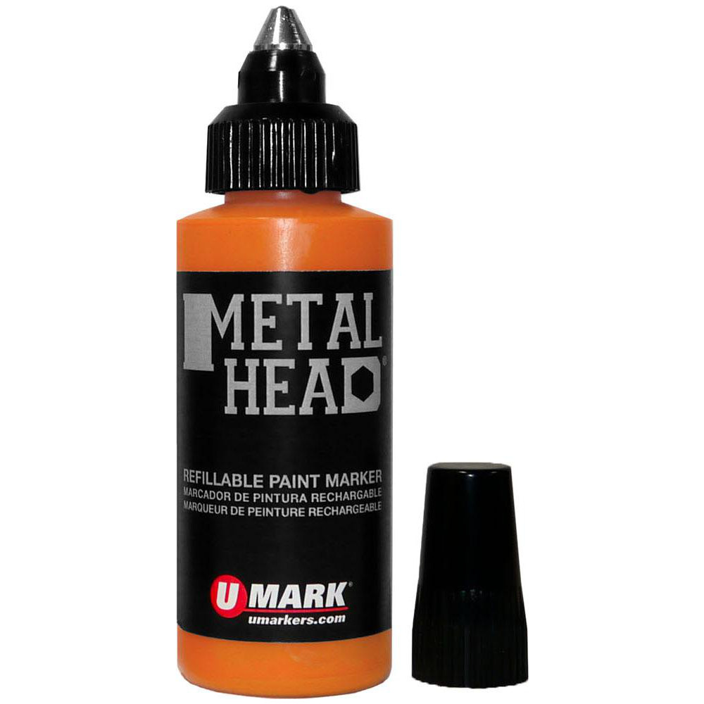 U-Mark - Liquid Paint Marker: Orange, Oil Base, Point Tip | MSC Direct